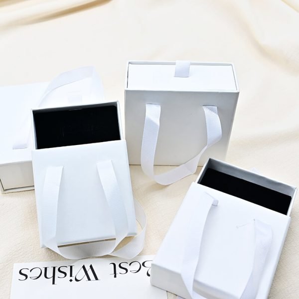 Custom White Cardboard Jewelry Boxes Wholesale - POZI Packaging